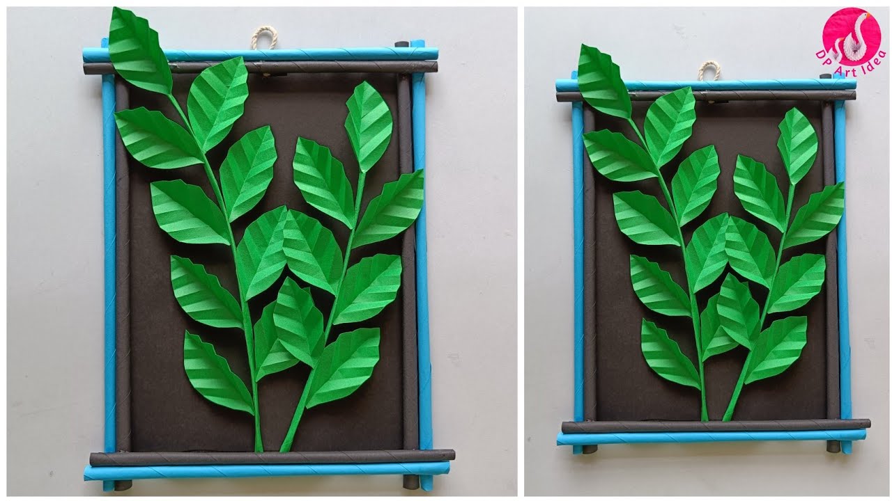 Beautiful Paper Leaf Wall Hanging|| Paper Craft For Home Decoration ...