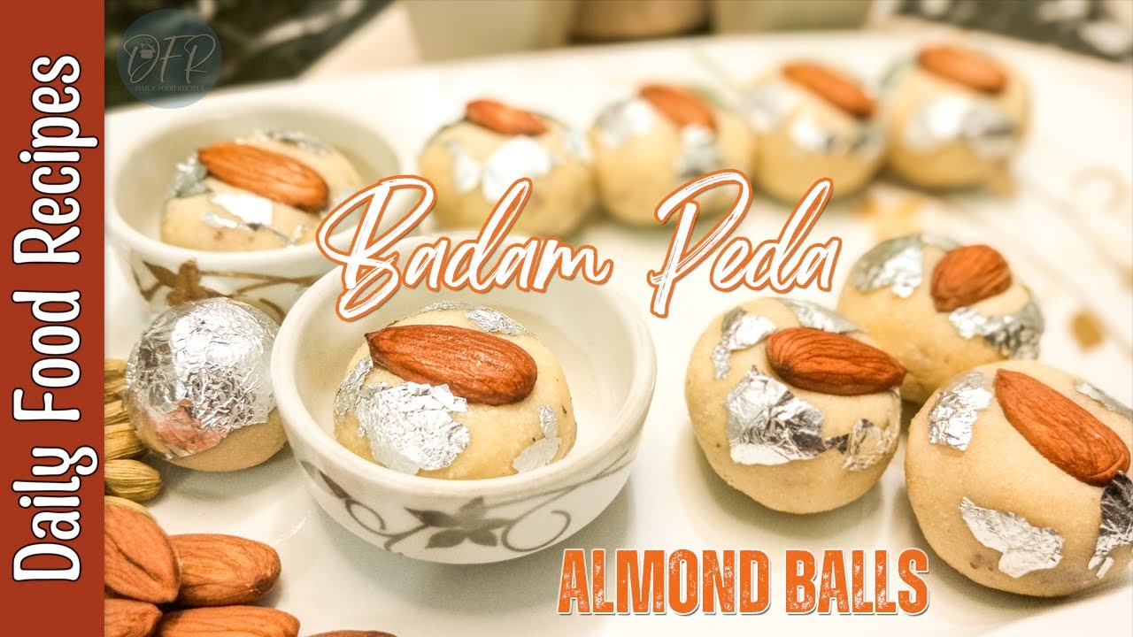 Badam Peda | How to Make Badami Peda | Eid Special Almond Sweet Balls ...