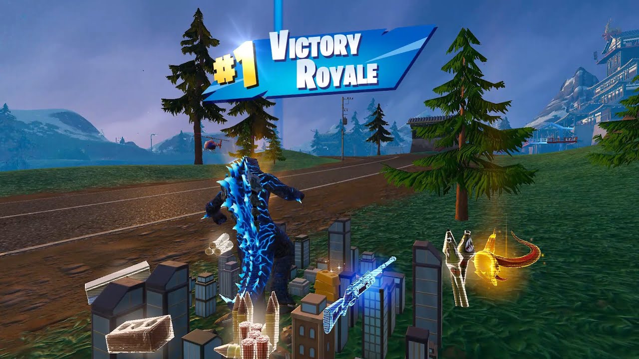 Fortnite 6:1 Energized Godzilla Victory Royale - YouTube