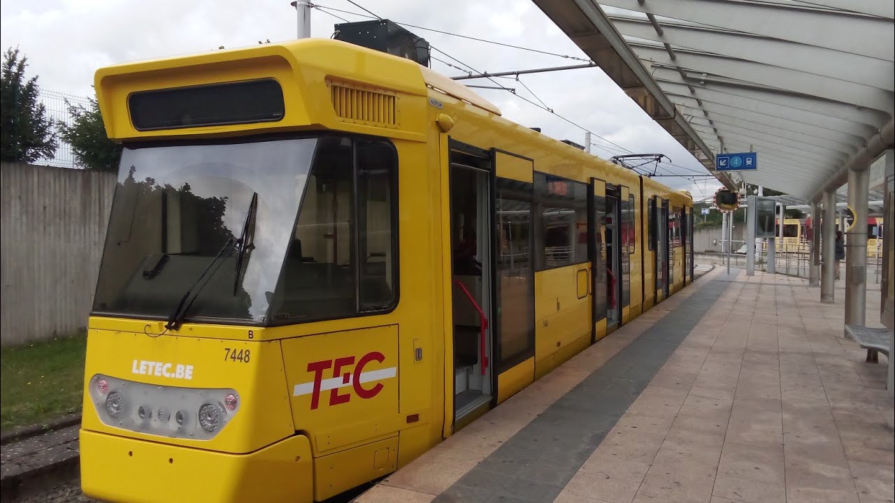 TEC Modernised BN/ACEC LRV tram ride in Charleroi, Belgium - YouTube