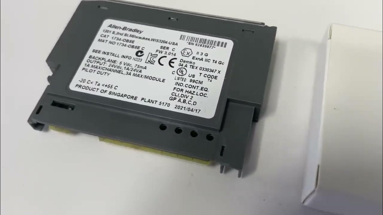 Allen Bradley Digital Output Module 1734 OB8E - YouTube