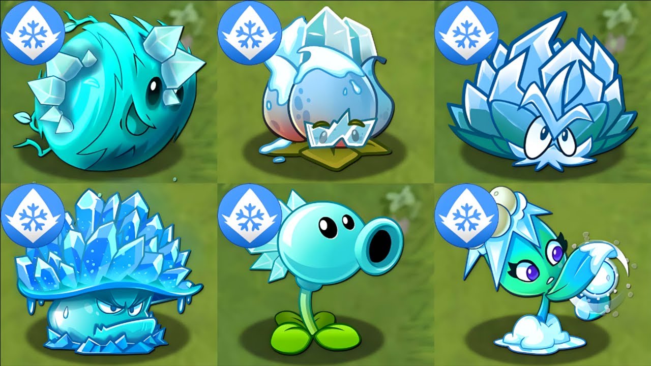 PvZ 2 All ICE Plants Power-Up vs All Final Bosses Fight! - PvZ 2 Mod ...