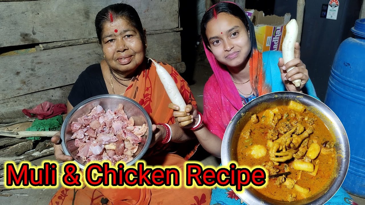 Chicken & Muli Recipe | Very Tasty Bangali Recipe - YouTube