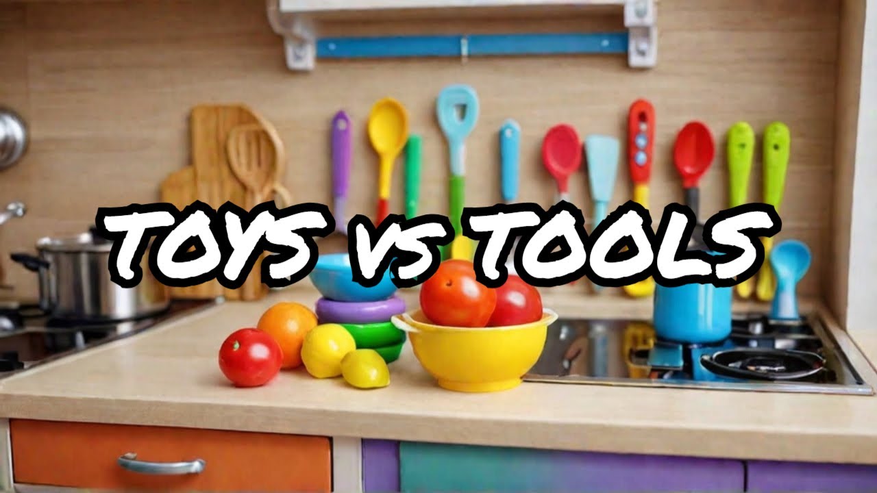 Kitchen Toys vs Real Kitchen Tools Which is Better for Kids - YouTube
