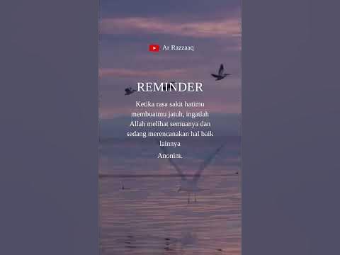 REMINDER ISLAMI #pengetahuanislam #islam - YouTube