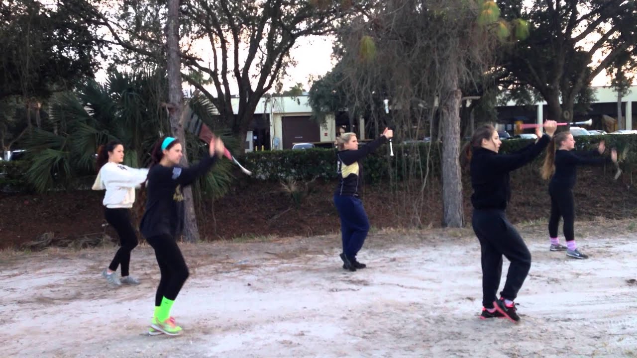 UCF Majorette Day 2014 - Routine with Music!! - YouTube