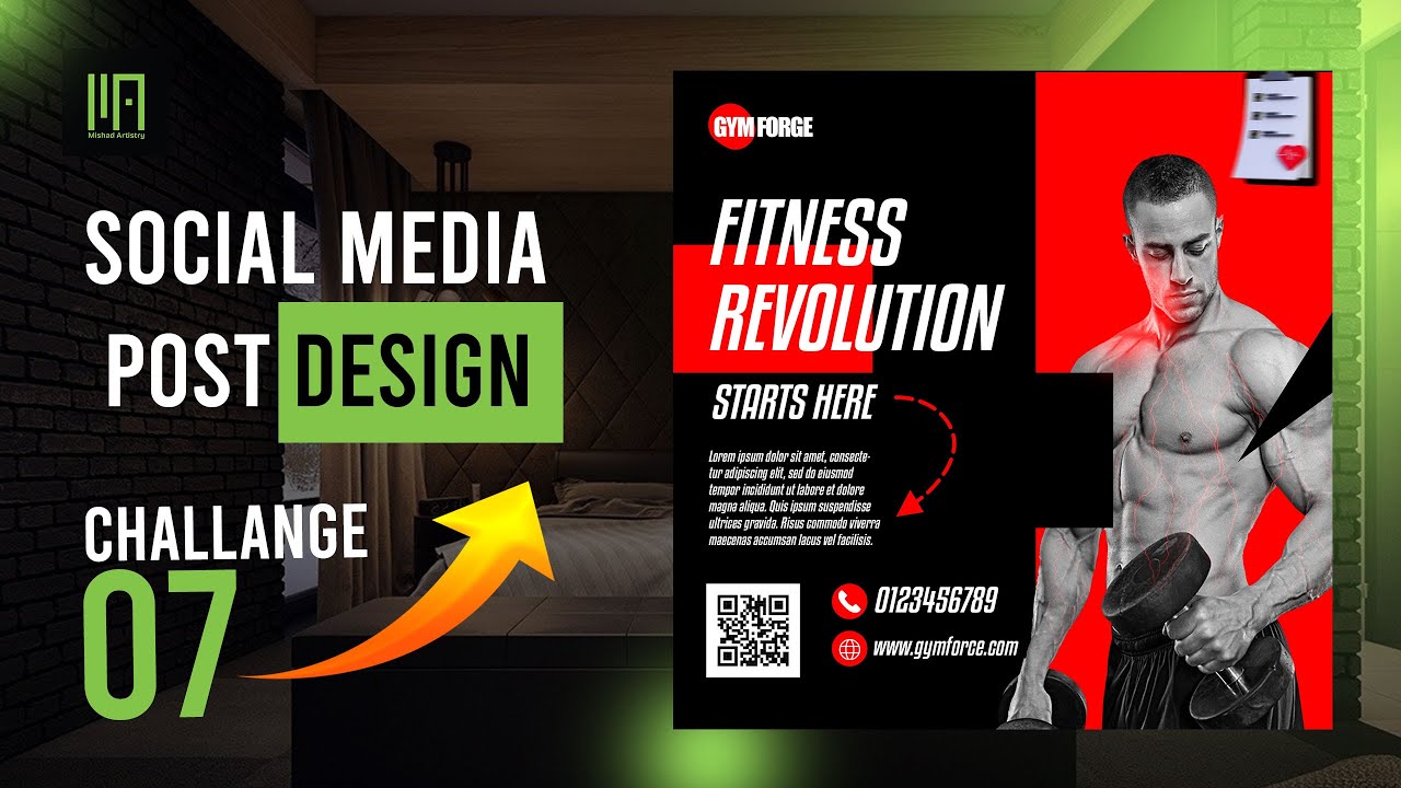 Social media post design in photoshop. Challenge -07. 🎨 - YouTube