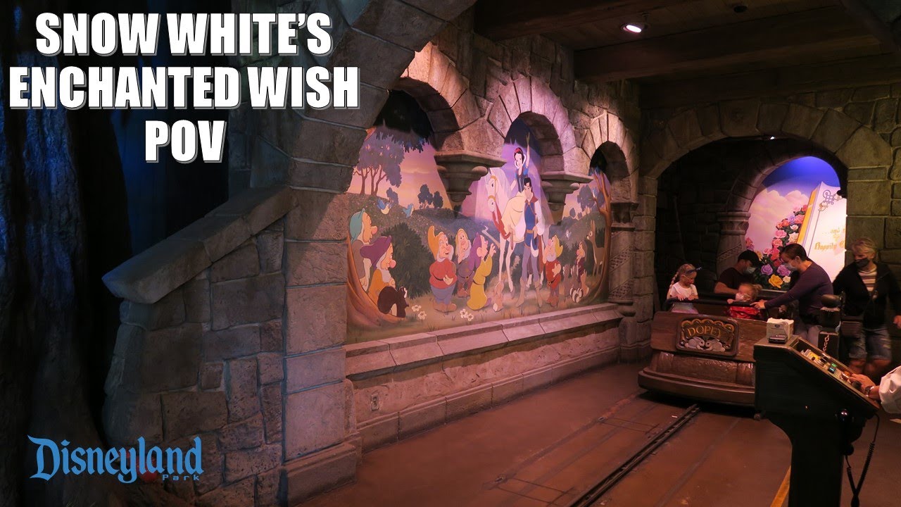 Snow White's Enchanted Wish POV (4K 60FPS), Disneyland Classic Dark ...