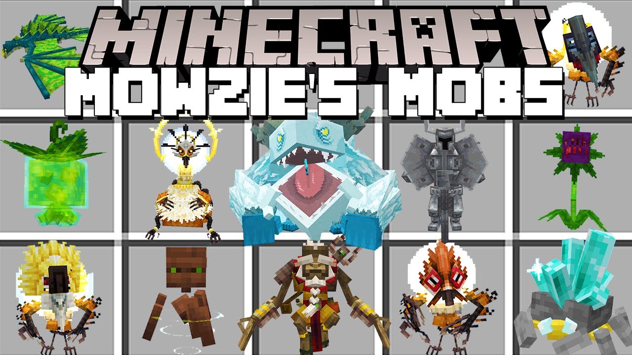Minecraft MOWZIE'S MOBS / CUSTOM BOSSES MOD! (Minecraft Mods) - YouTube