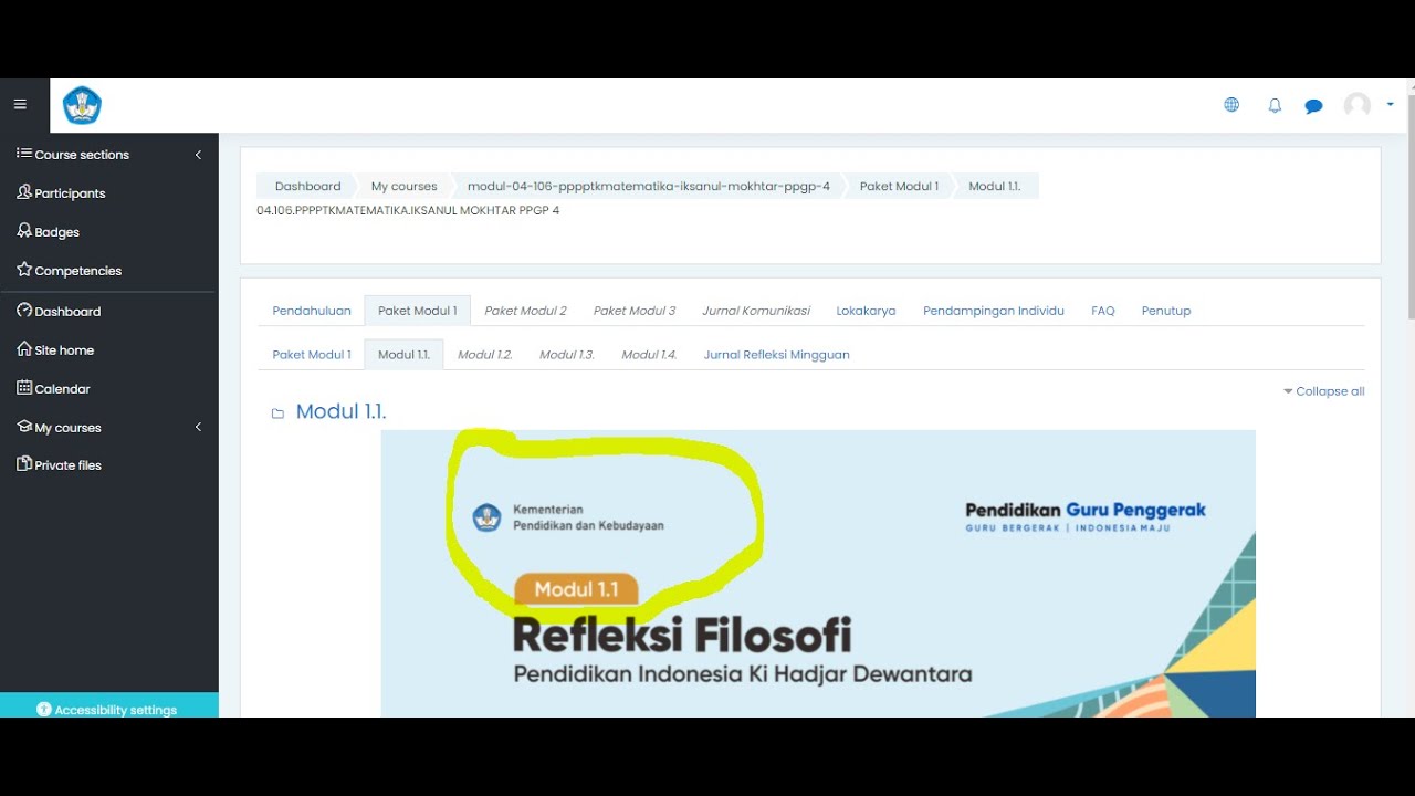 LMS MODUL 1.1 Pendidikan Guru Penggerak Angkatan 4 Tahun 2021 - YouTube
