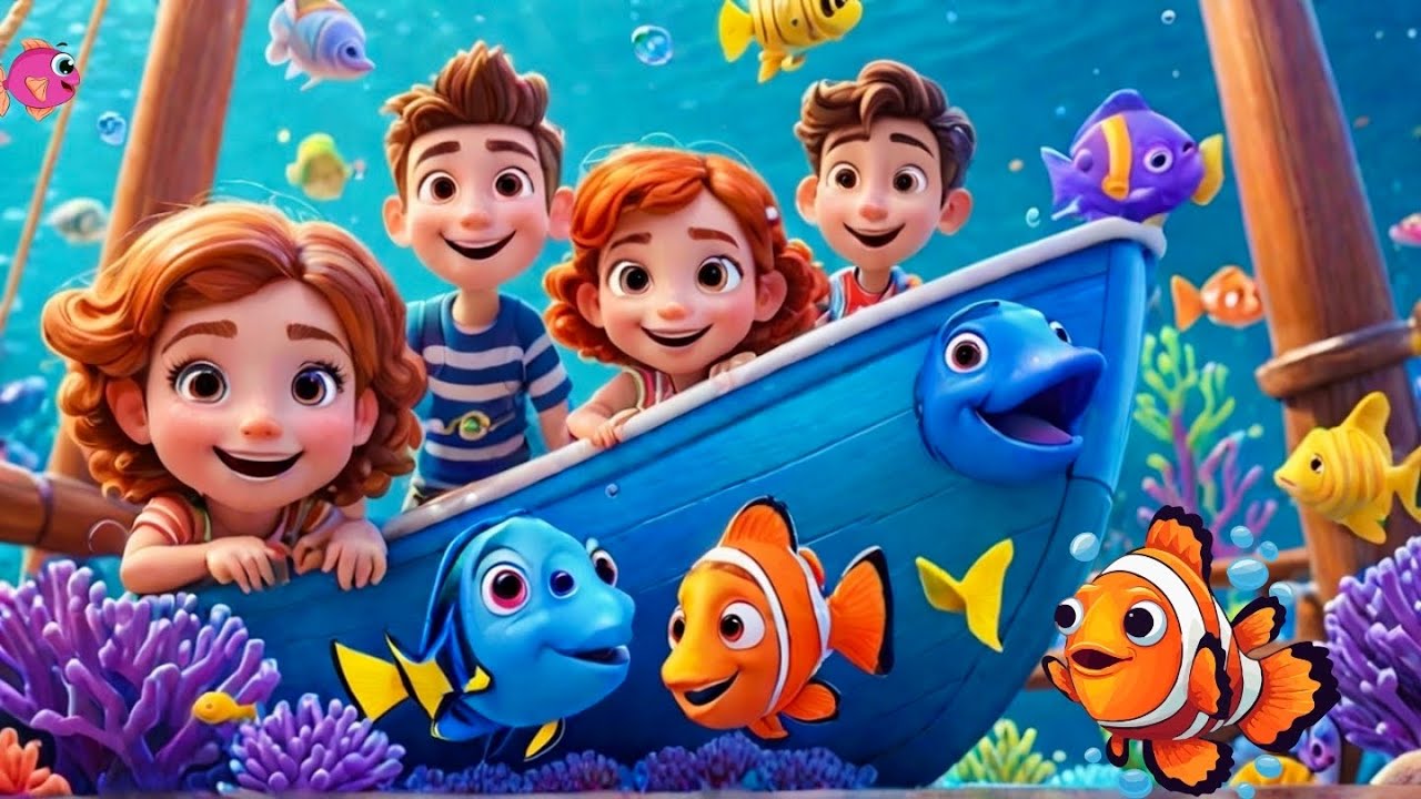 Row Row Row Your Boat 🚣🏻 | Classic Kids Song 🎶 | Sing Along & Fun ...