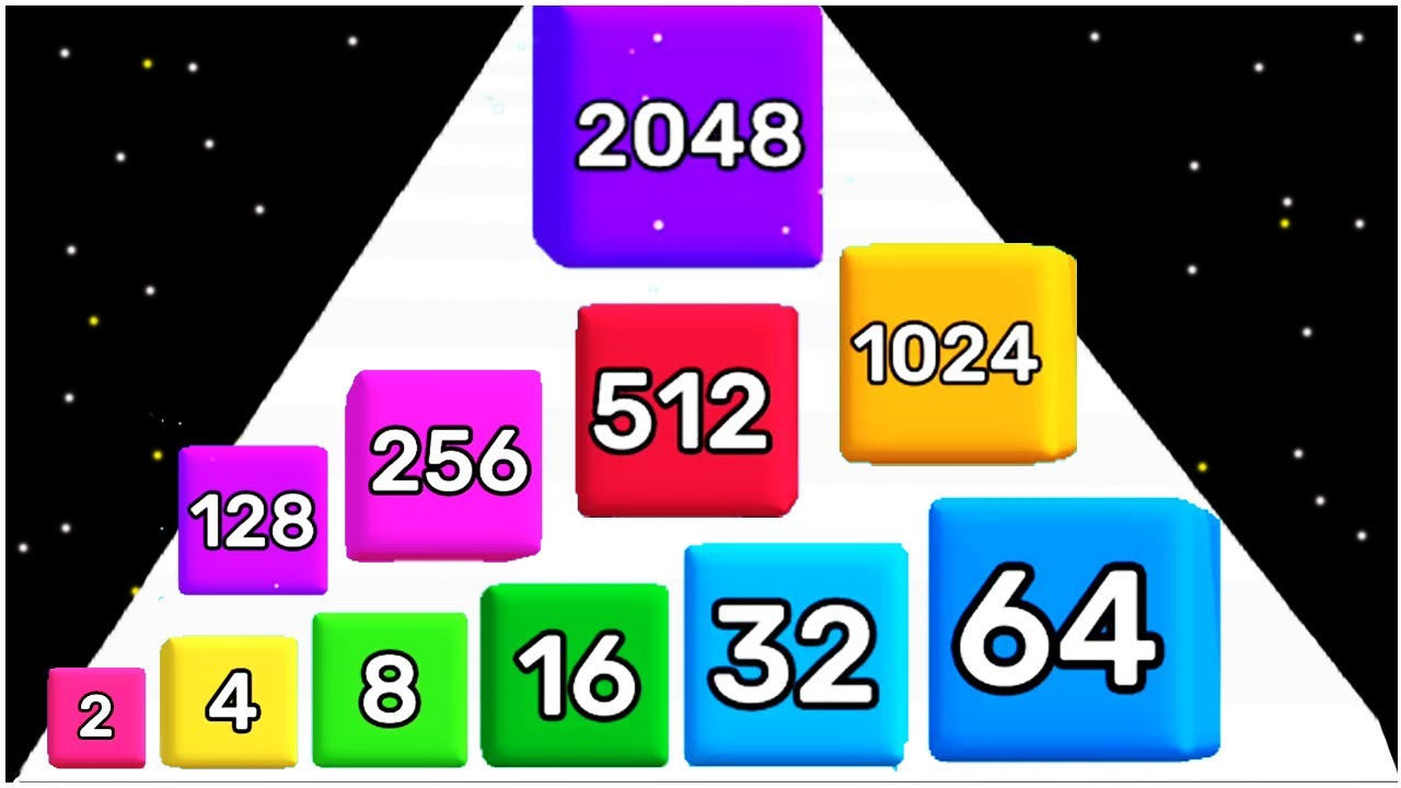 2048 Jump - Gameplay Walkthrough - Max Levels (Lvl 31-40) - YouTube