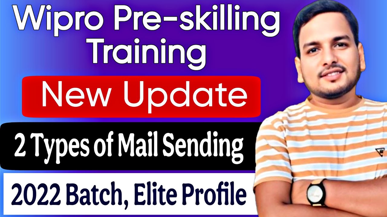 Wipro Pre-skilling Training Breaking News | 2022 Batch Training Start | Green Audit Mail, SVAR ...