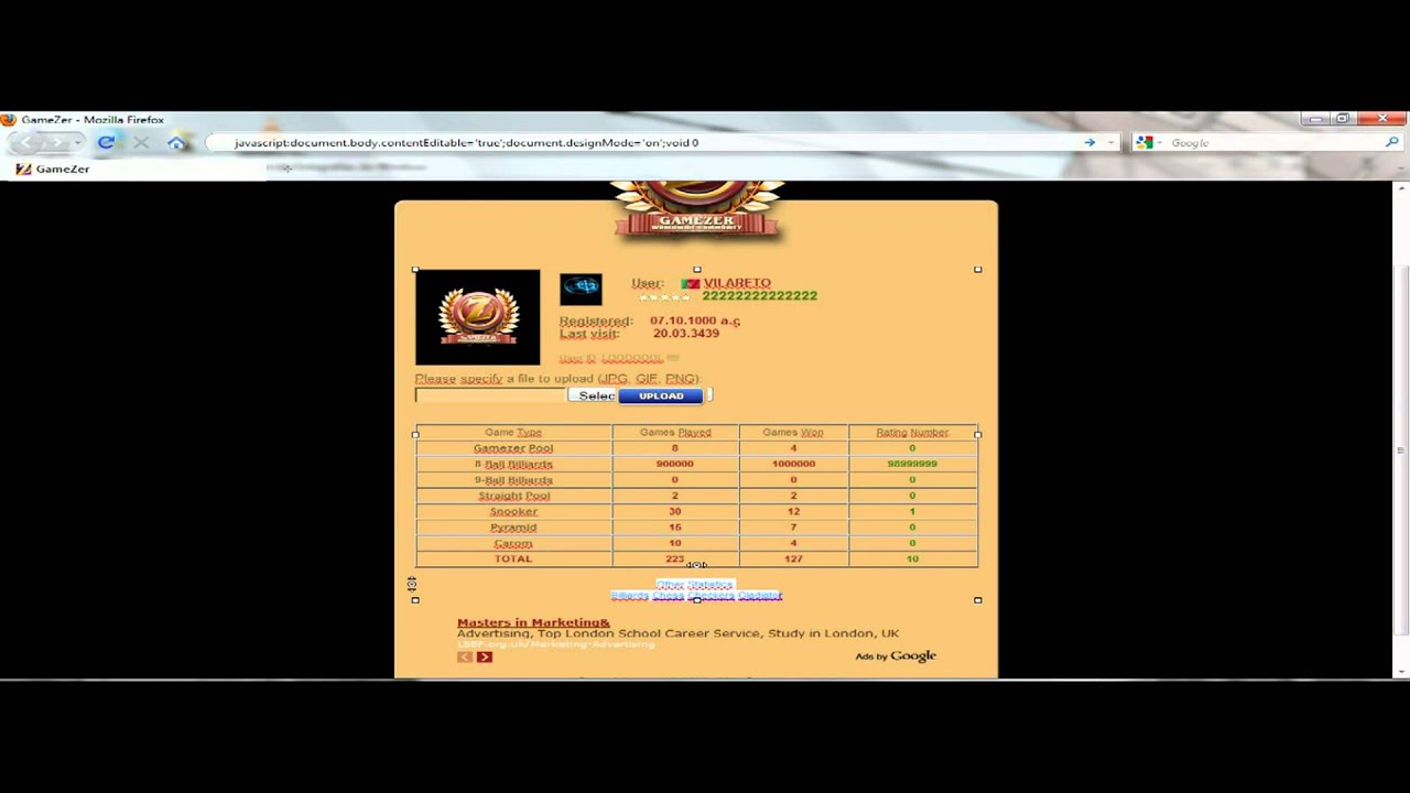 Gamezer Profile Hack - YouTube