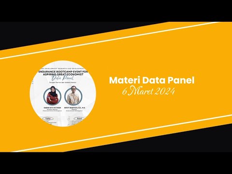 Endurance Week 3 Materi Data Panel | 2024 HMJ-EP UNSIL - YouTube
