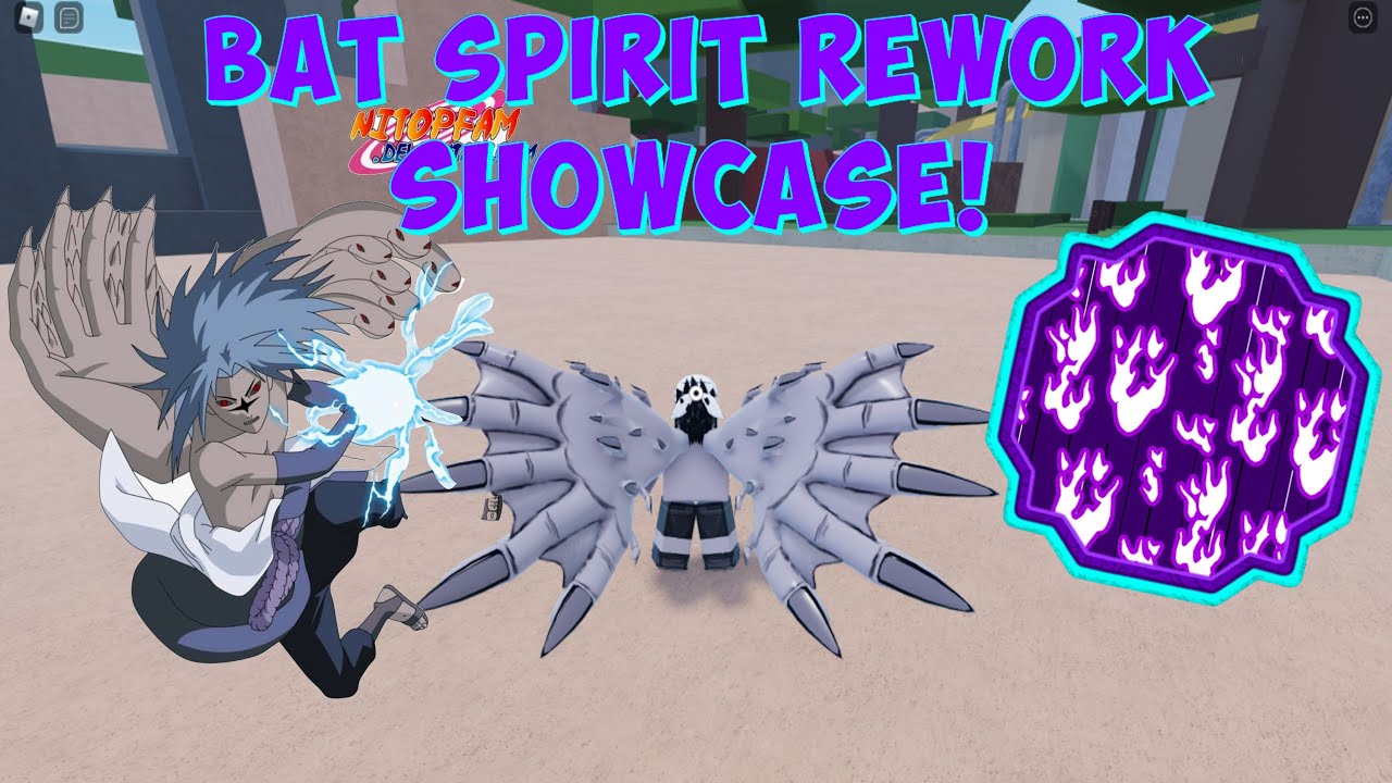 Raion Bat Cursed Spirit FULL SHOWCASE | Shindo Life Roblox Rework Bat ...