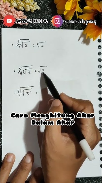 Cara Menghitung Akar dalam Akar - YouTube