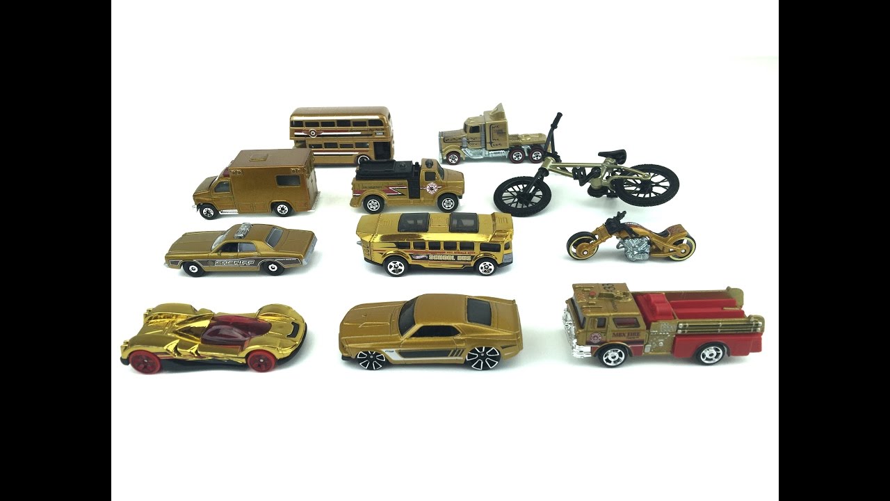 Learn Gold Color Street Vehicles Names & Sounds For Preschool Kids ...