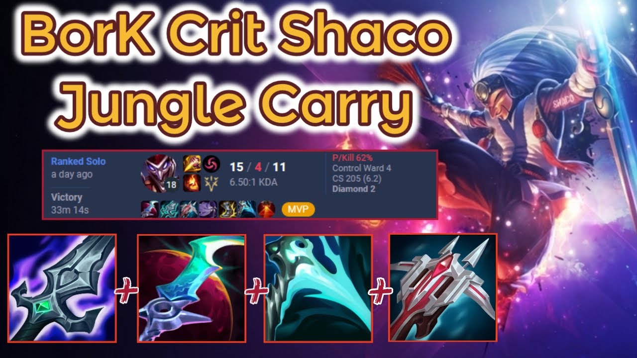 Bork Eclipse Shaco Dia 1 Ranked - S13 Jungle [League of Legends] Full ...