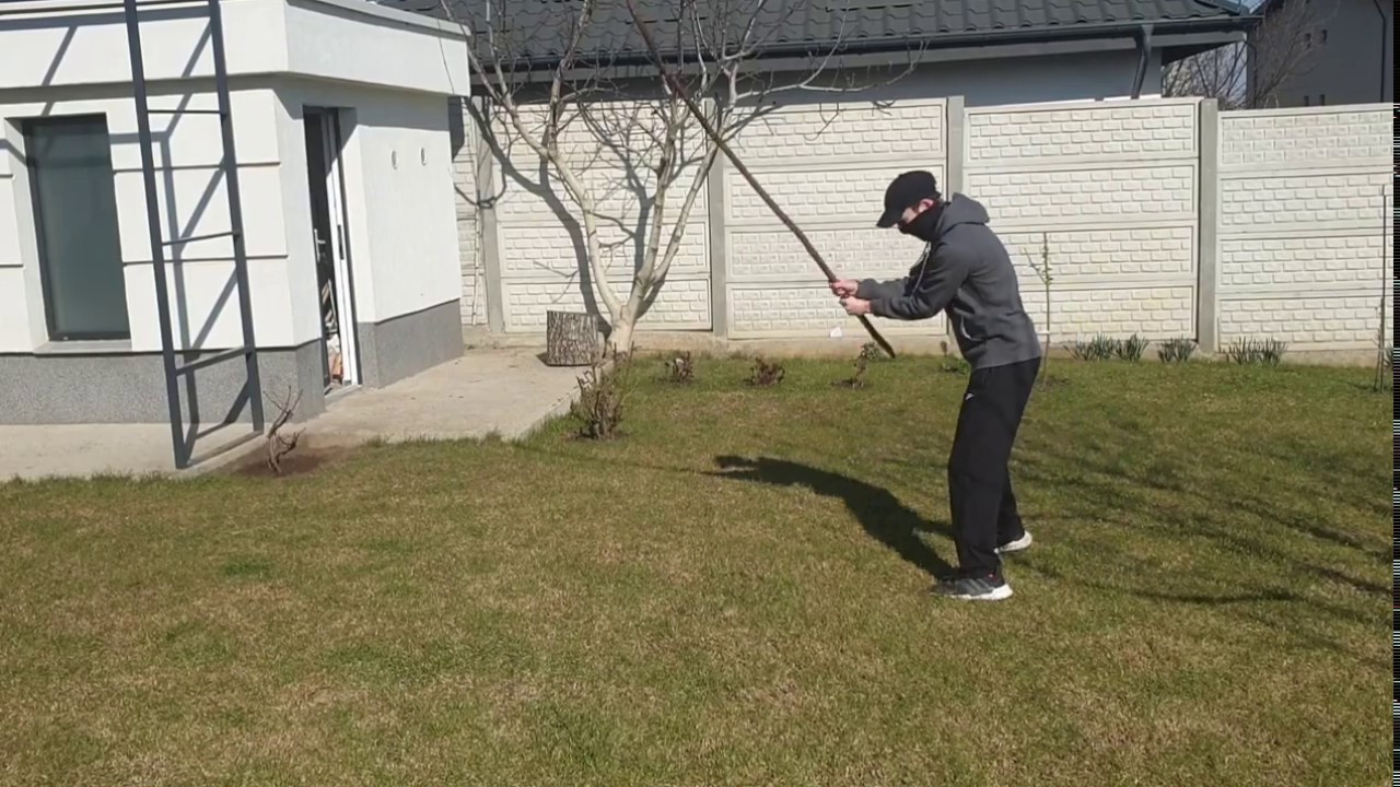 Hitting the ground with a stick - YouTube