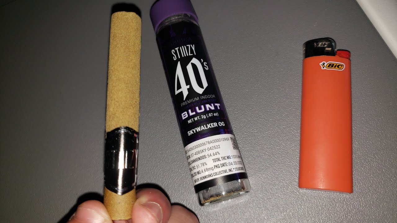Stiiizy 40s Hand Rolled Terp enhanced Blunt Dose It Hit - YouTube