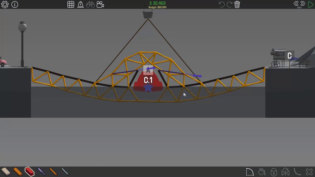 폴리 브릿지 Poly bridge 공략 5 - 13 - YouTube