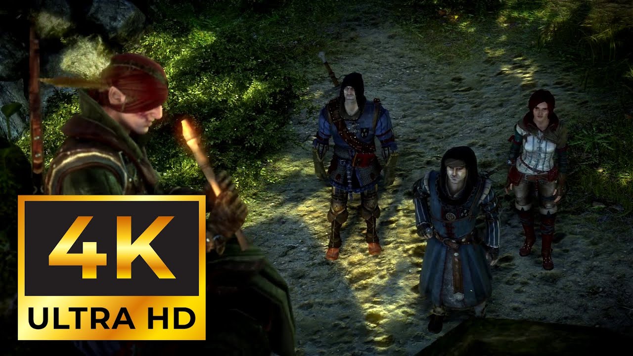 Spotkanie Kurwiego Syna Vernona Roche'a z elfem chędożonym Iorvethem ale w 4K 50 fps - YouTube