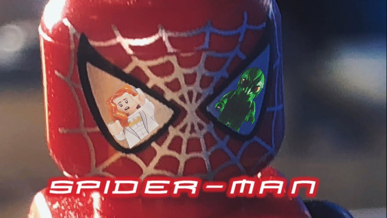 LEGO Spider-Man 2002 green goblin vs Spider-Man bridge battle - YouTube