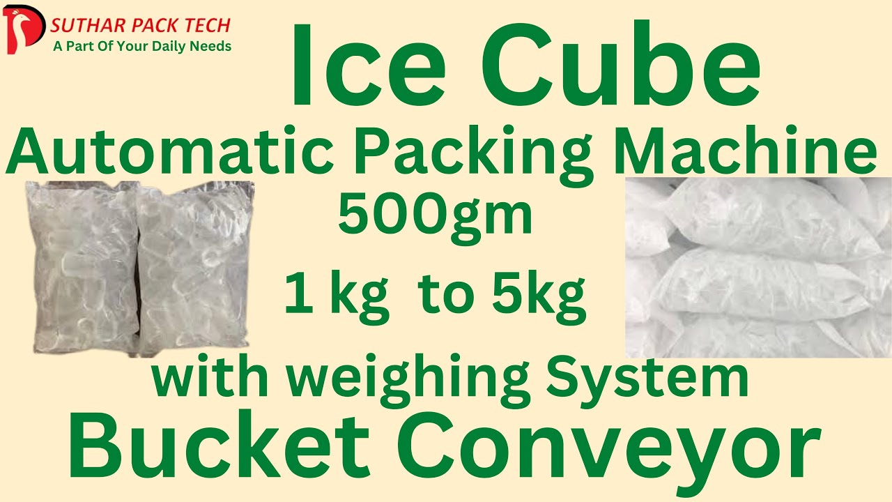 1kg-5kg ice cube packing machine ice tube - YouTube