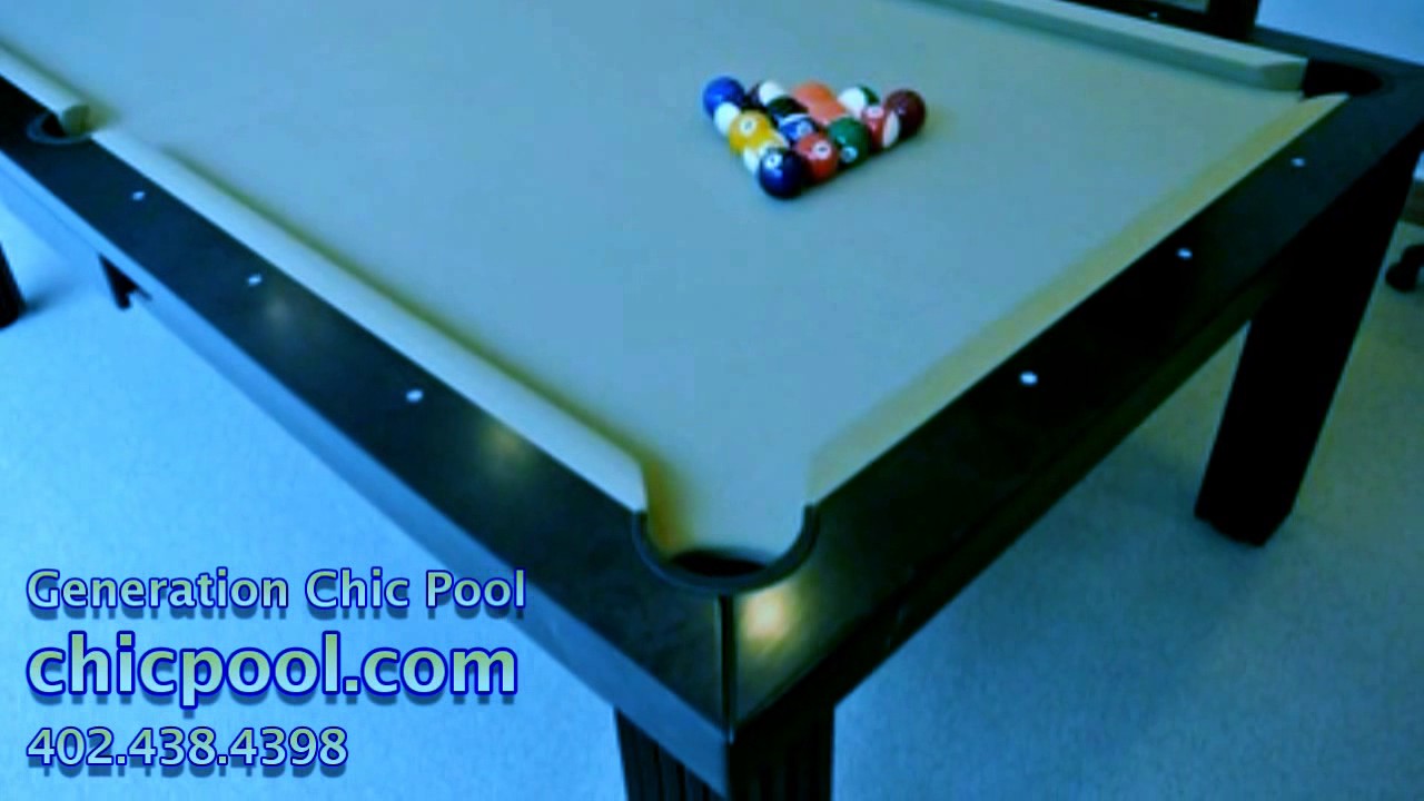 Dining pool tables by Generation Chic Pool - YouTube