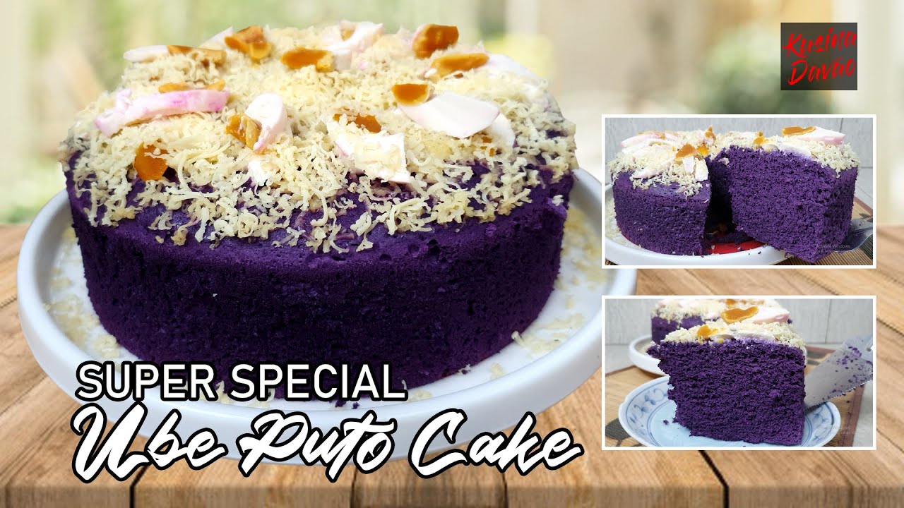 SUPER SPECIAL UBE PUTO CAKE | KUSINA DAVAO - YouTube