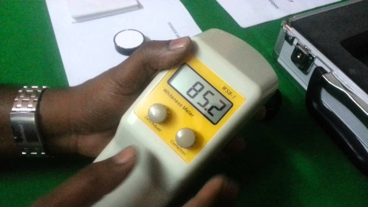 Whiteness Meter for paper,paint,powder by A1 Quality Instruments - YouTube