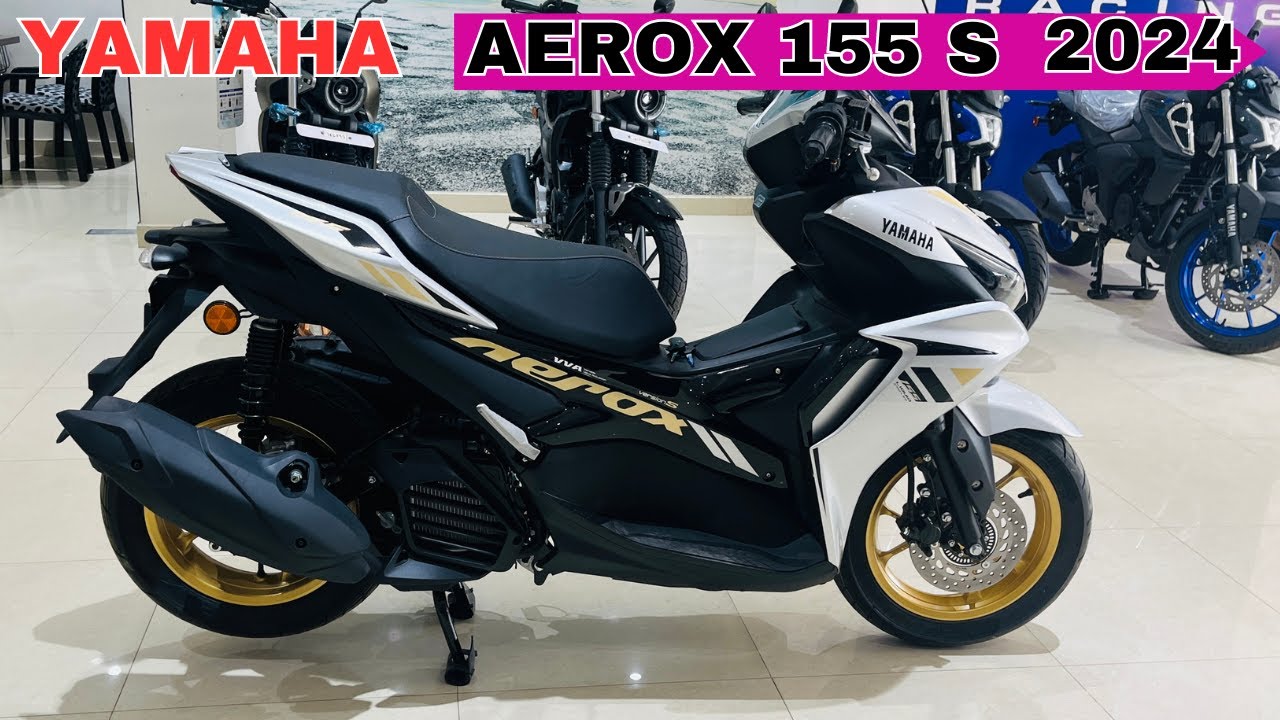 New 2024 Yamaha Aerox 155 S Smart Key Detail Review | Price | Features ...