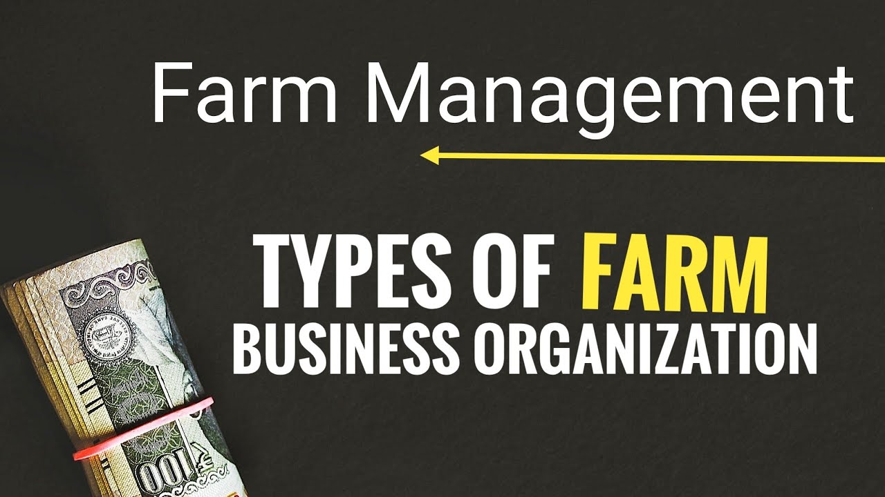 Types of farm business Organization (Farm Management) #economics #icar ...