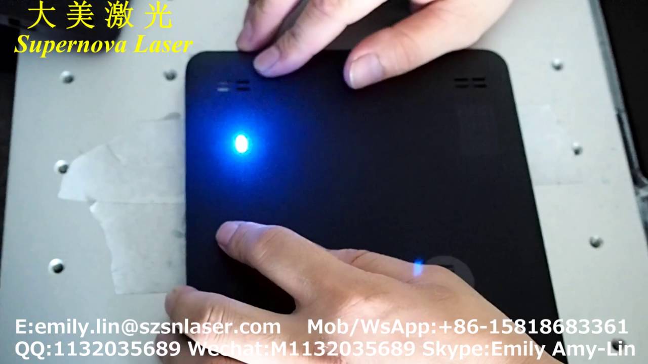 Tablet laser engraving - YouTube