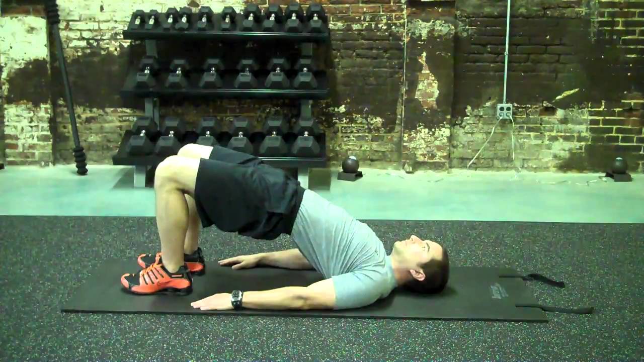 Supine Bilateral Hip Bridge - YouTube