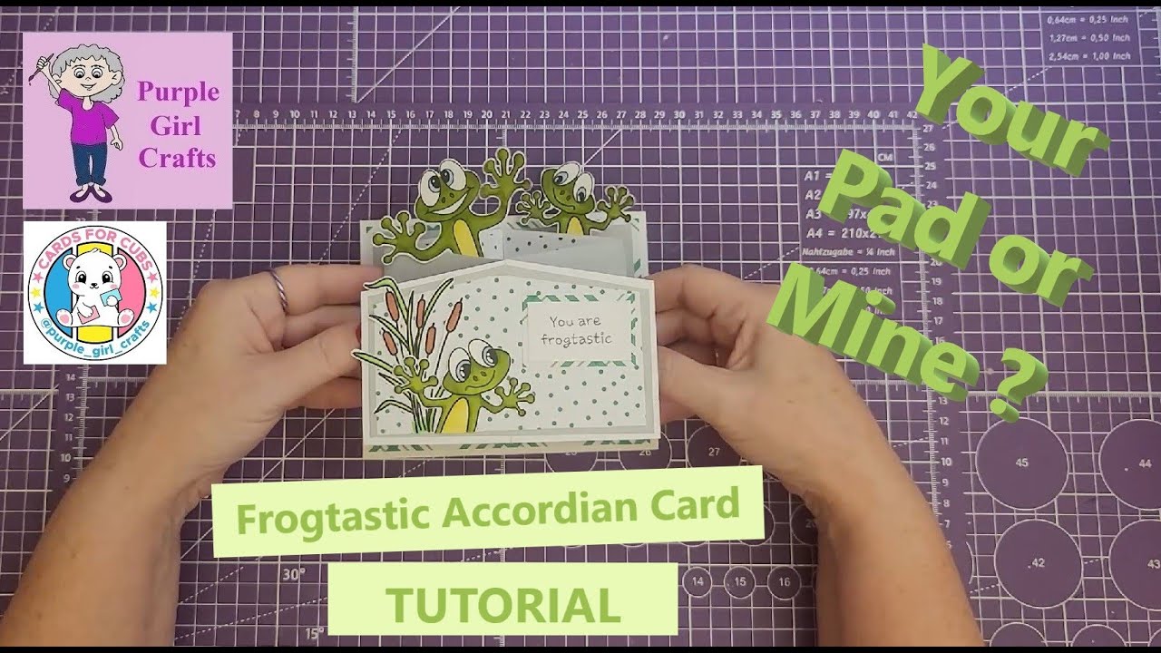 Frogtastic Accordion Card Tutorial - YouTube
