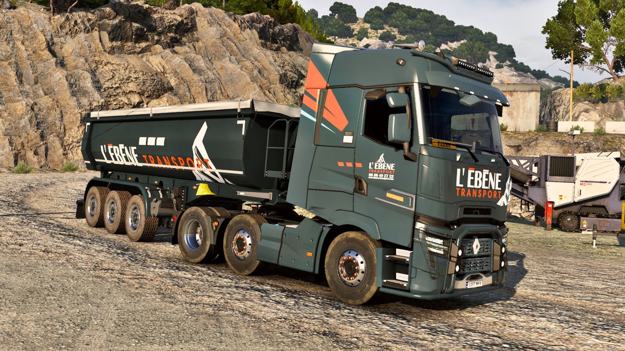 Early Morning Sand Haul in Scenic Greece dlc | Renault Dumper Euro ...