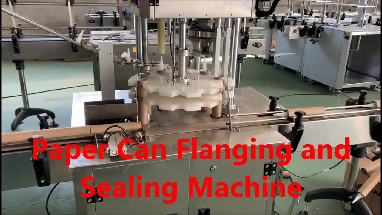 Customized Paper Can Flanging Sealing Machine Automatic for Nail Free ...