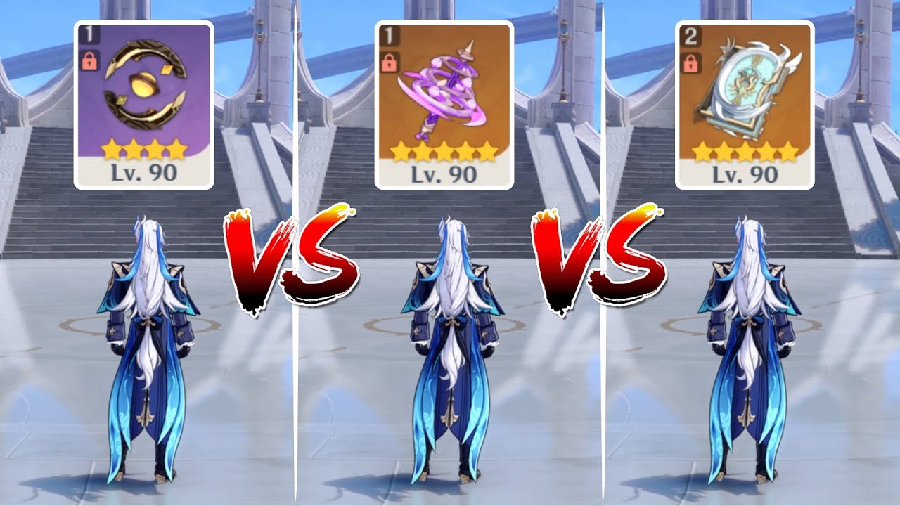 Neuvillette C0 Weapon Guide - Prototype Amber, Kagura's Verity & Lost ...