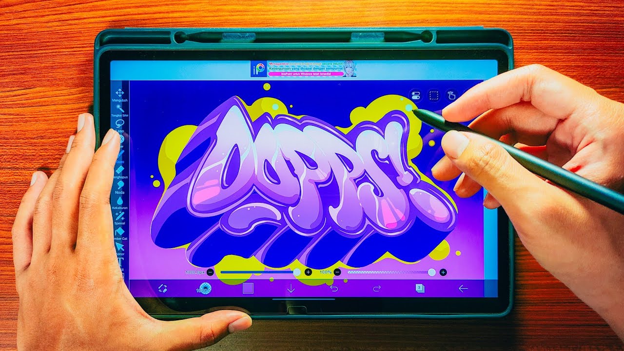 Digital 3D Graffiti on iBis Paint! - Process from Start to Finish - YouTube