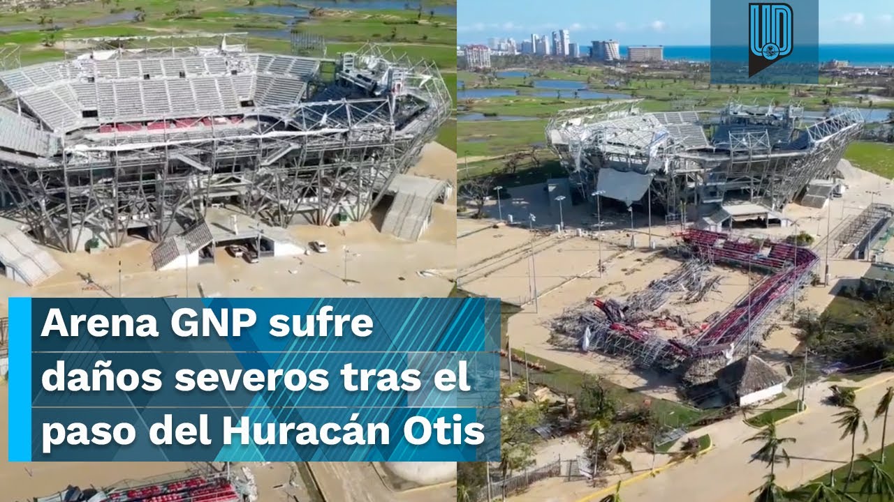 Video muestra los daños en la Arena GNP, sede del Abierto Mexicano de ...