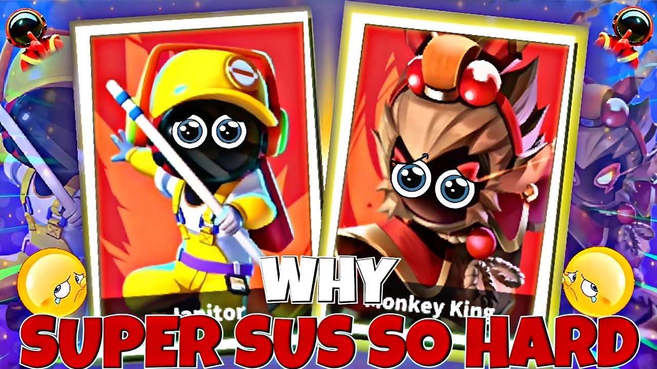 WHY SUPER SUS SO HARD 🤧🤧 || SUPER SUS || MONKEY KING & JANITOR GAMEPLAY ...