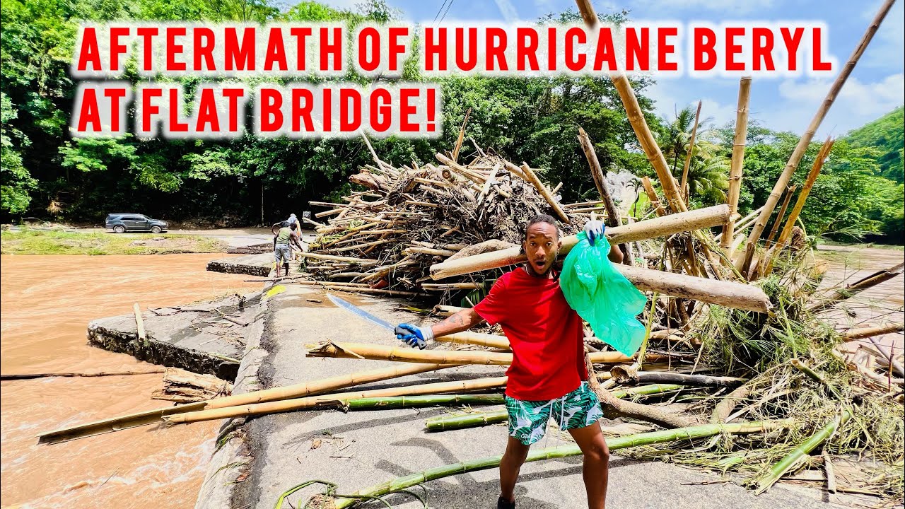 The Aftermath of Hurricane Beryl | Flat Bridge Disaster Clean-Up ...