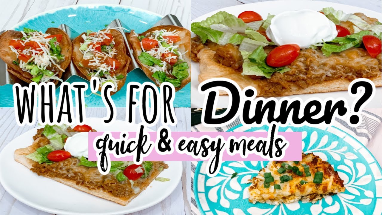 WHAT'S FOR DINNER | QUICK EASY MEALS FOR BUSY WORKING MOMS | COOK WITH ...