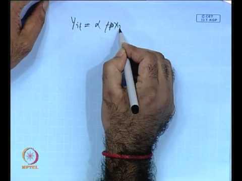 Mod-01 Lec-31 Panel Data Modelling (Contd.) - YouTube
