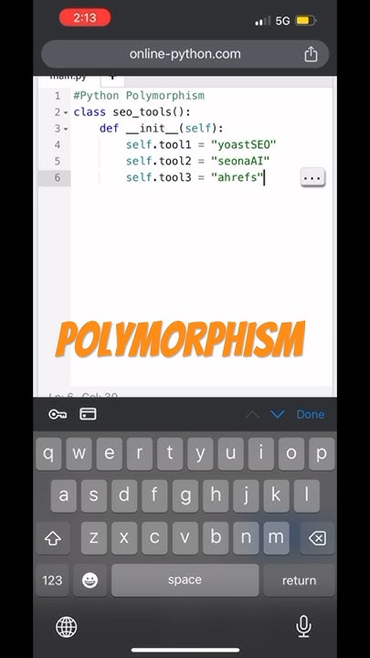 Python Programming: Polymorphism Python #shorts - YouTube