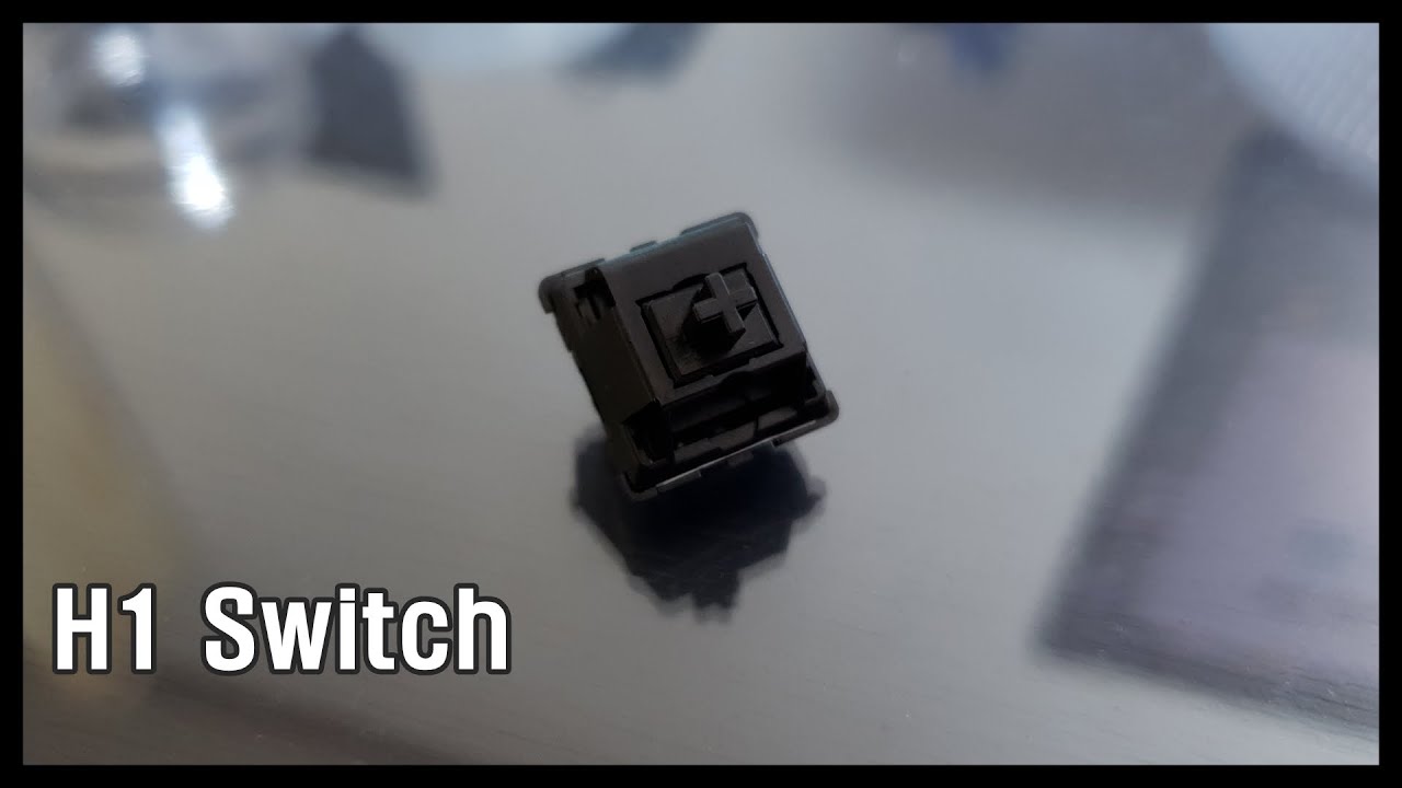 H1 switch typing sound / H1 윤활 타건 - YouTube