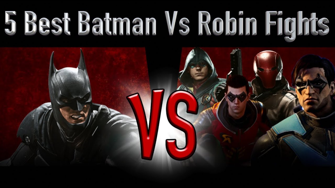 5 Best Batman Vs Robin Fights - YouTube