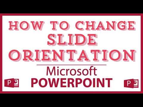 How To Change The Orientation Of Slides In In Microsoft PowerPoint | Office 365 Tutorial - YouTube